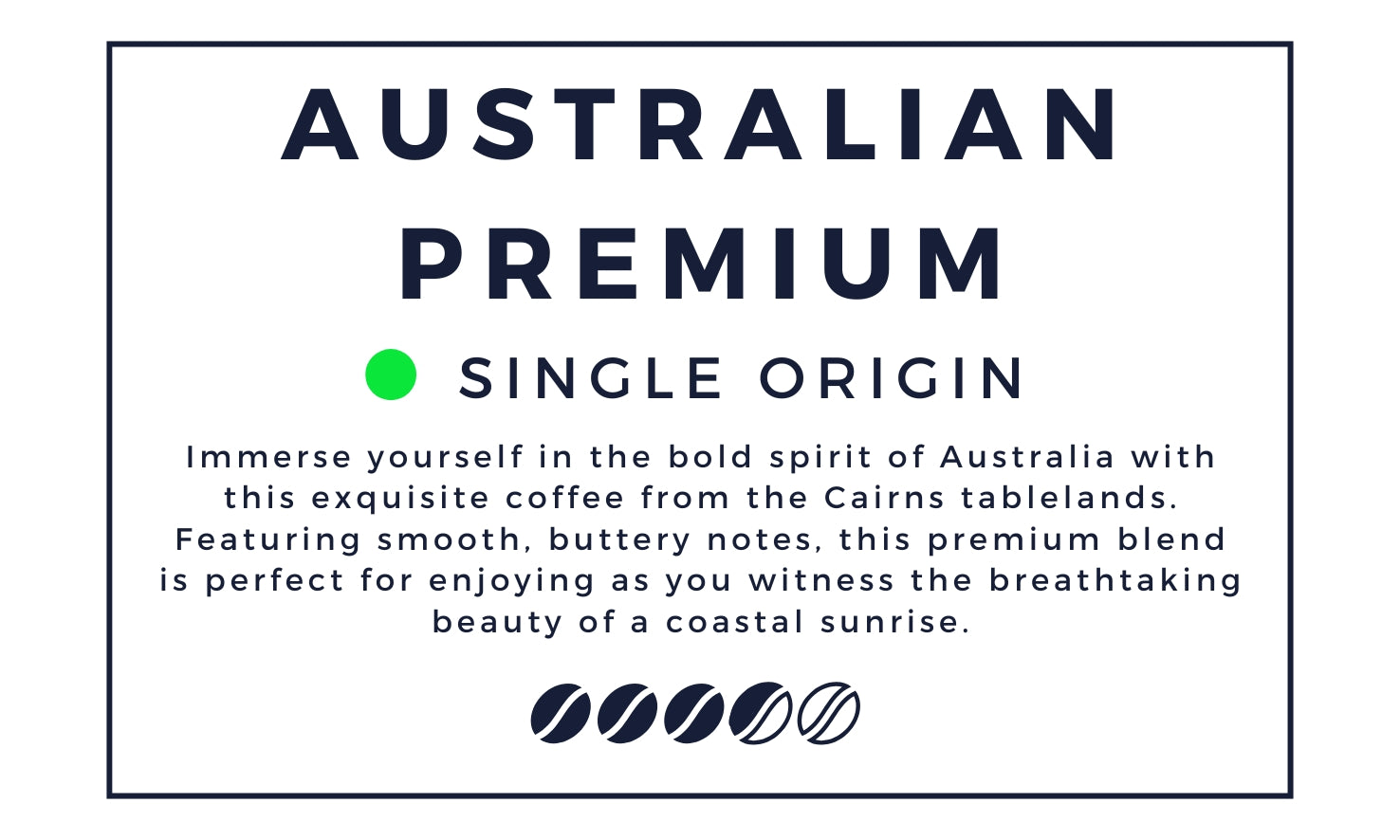 Australian Premium Coffee Beans | 100% Homegrown Cairns Tablelands ...